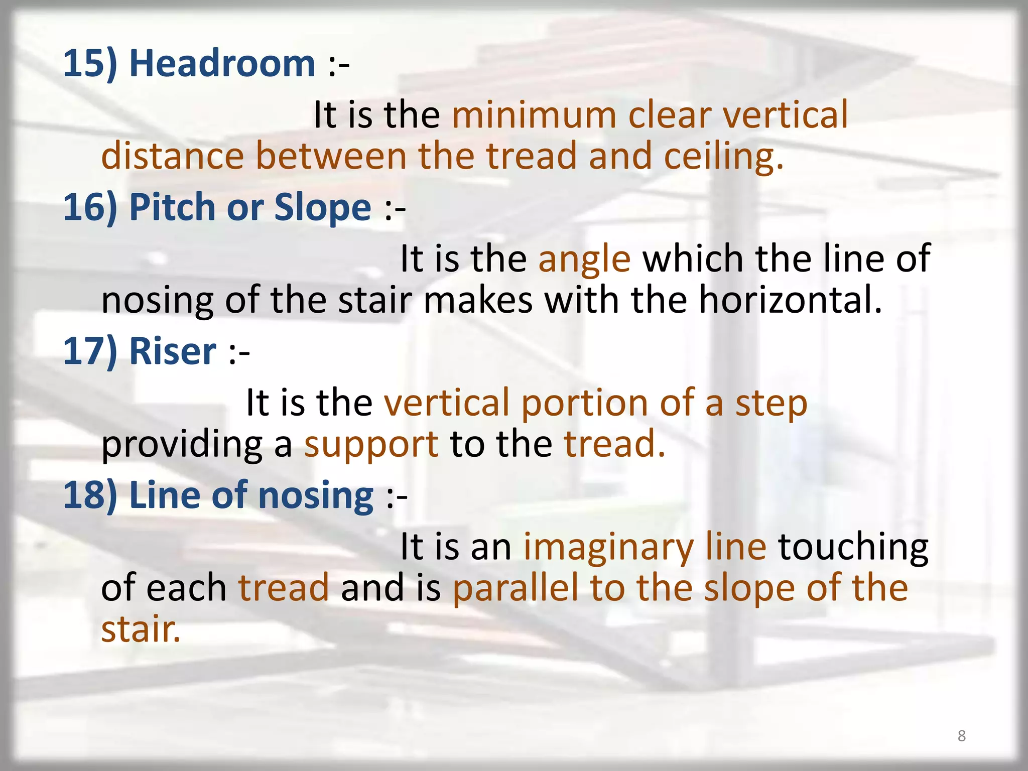 Chapter 7 stairs & staircases | PPTX