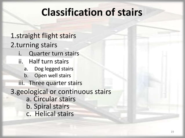 Chapter 7 stairs & staircases | PPTX | Track and Field | Sports