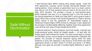 Trade and Global links | PPT