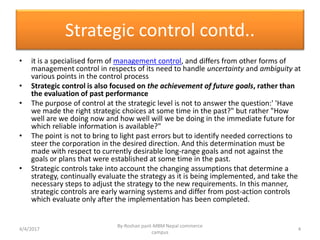 Chapter 8 strategic evaluation and control | PPTX