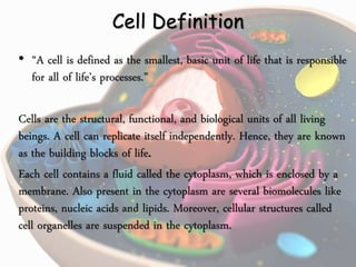 Class8 Science Chapter8 Cell | PPTX