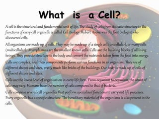 Class8 Science Chapter8 Cell | PPTX