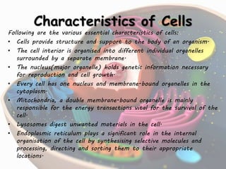 Class8 Science Chapter8 Cell | PPTX