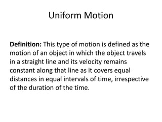 Motion Definition Science