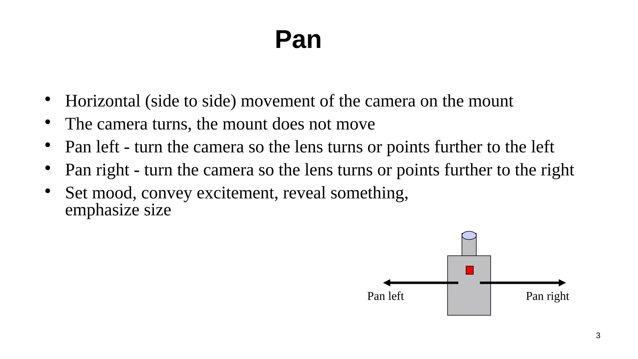 CHAPTER – 8 Camera Movements | PPT