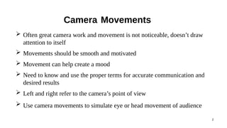 CHAPTER – 8 Camera Movements | PDF