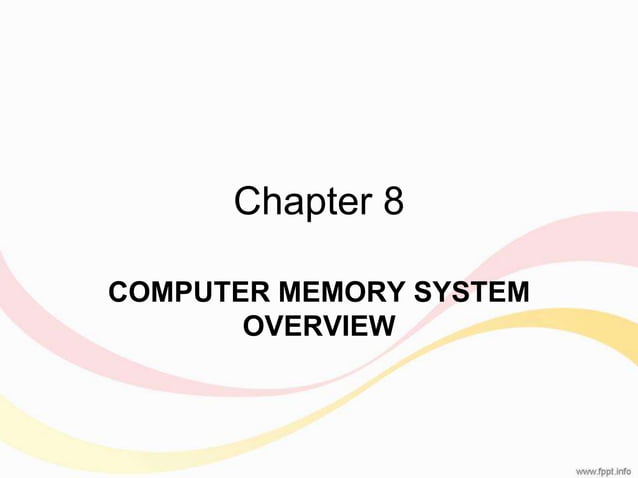 Chapter 8 computer memory system overview | PPT