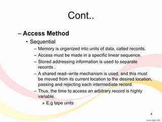 Chapter 8 computer memory system overview | PPT