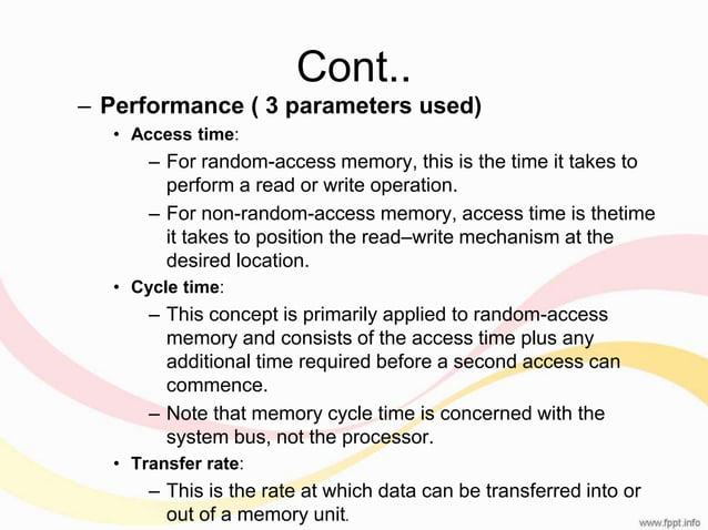 Chapter 8 computer memory system overview | PPT
