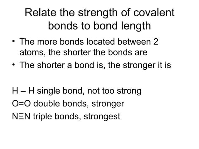 Chapter 8 Covalent Bonds | PPT