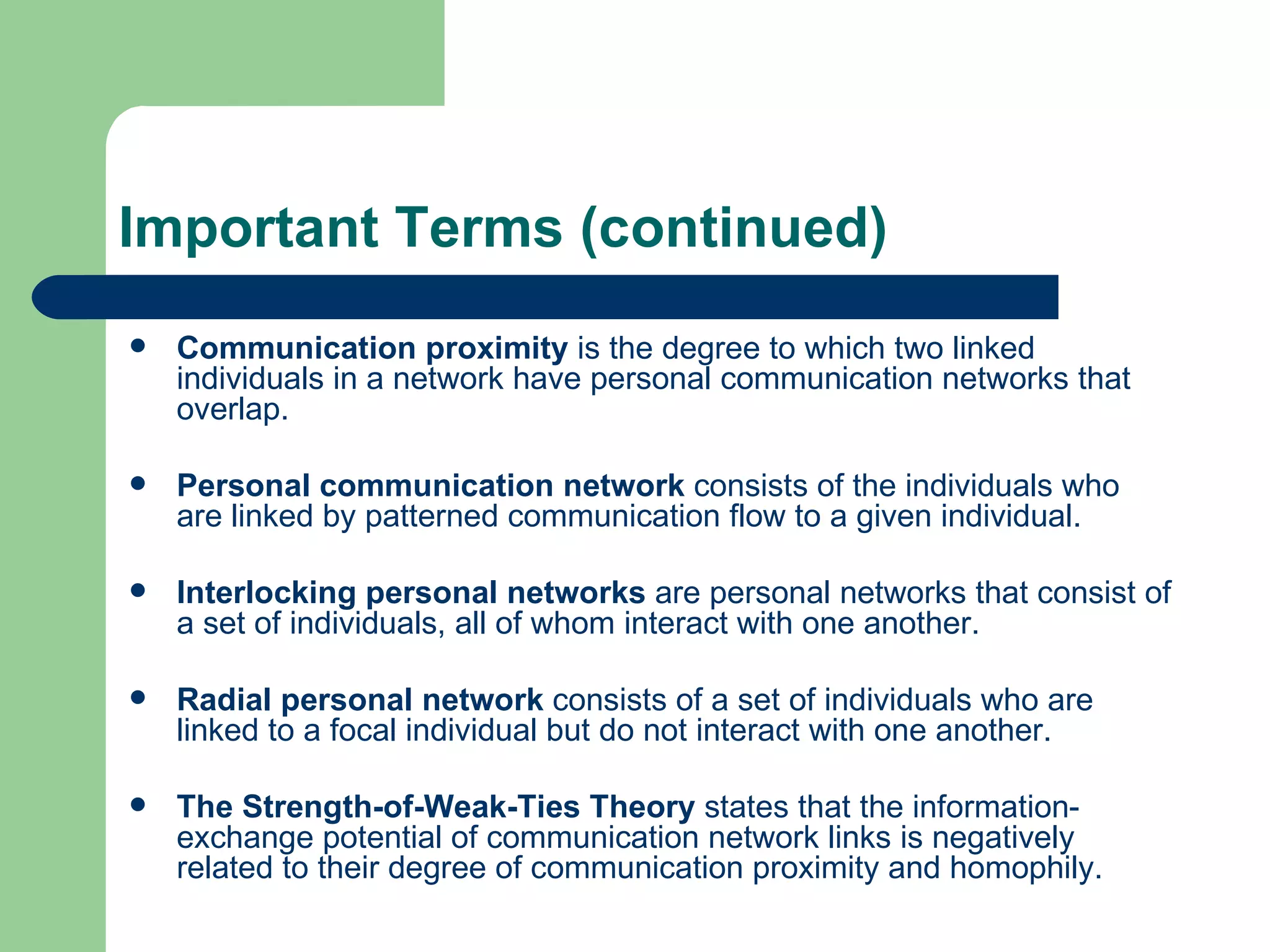 Chapter 8 Diffusion Networks Ppt