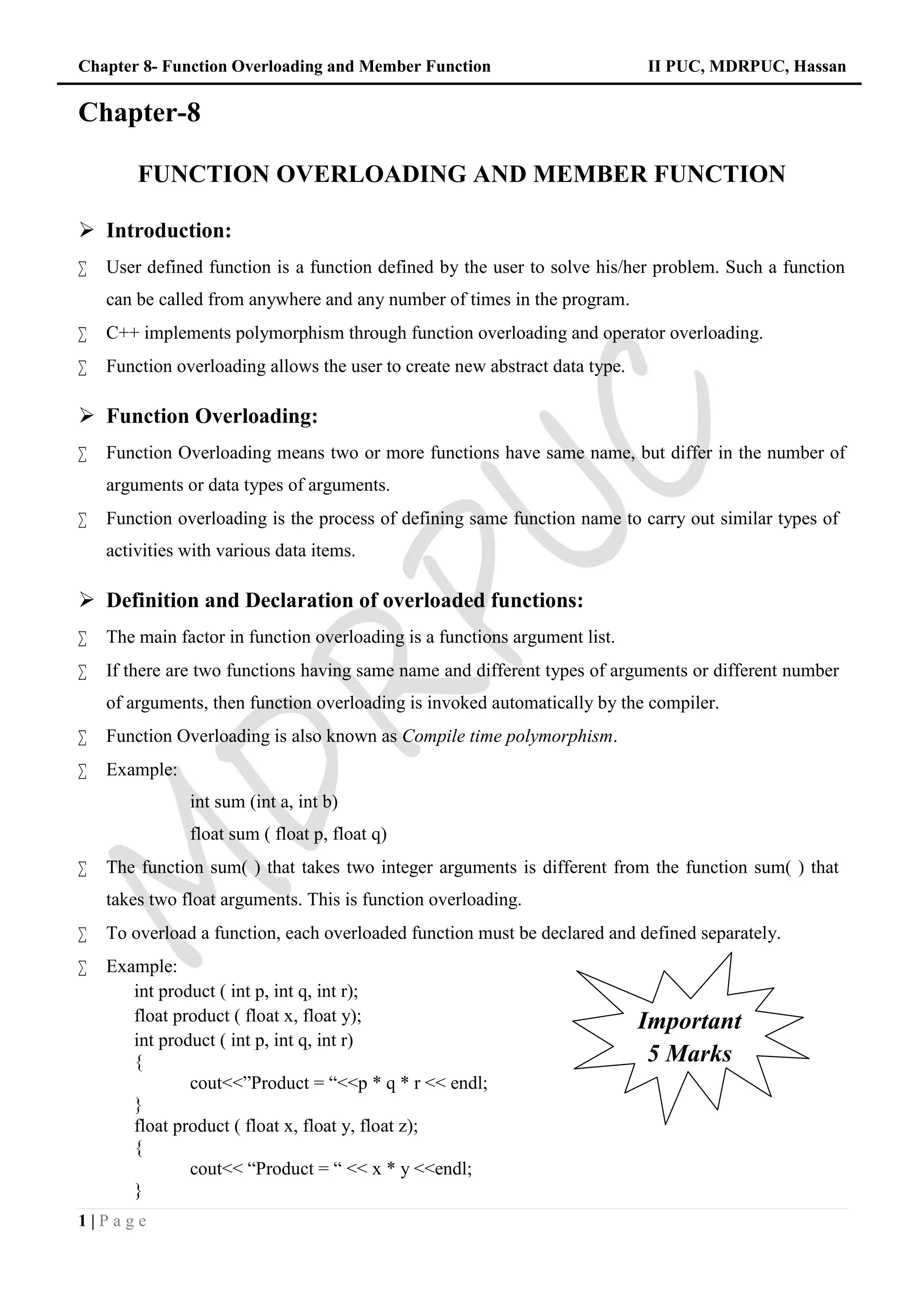 chapter-8-function-overloading.pdf | Free Download