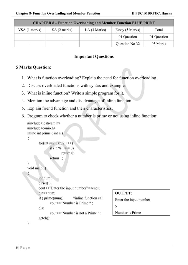 Chapter 8 Function Overloading Pdf