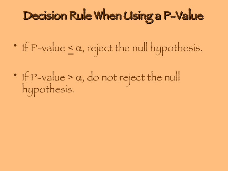 Chapter 8 – Hypothesis Testing Chapter 8 – Hypothesis Testing