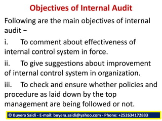 Chapter 8 -Internal audit | PPTX