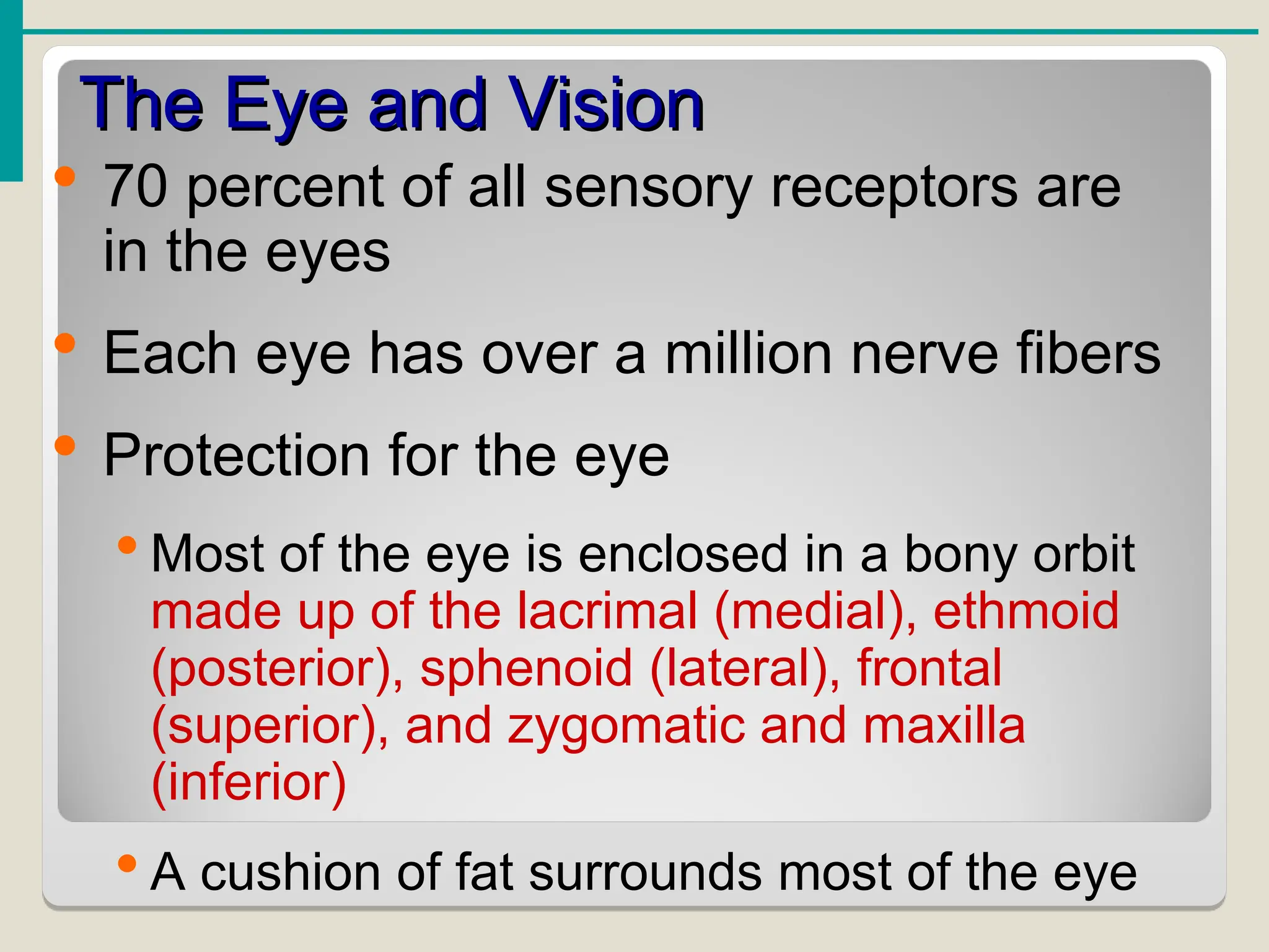 chapter-8-pptsenses-1-160217162234.ppt Special sences | PPT | Eye and ...