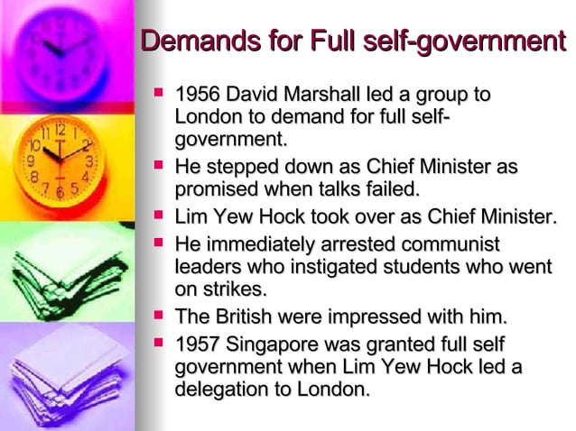 Chapter 8 Singapores Step Towards Self Governement 1955 19592719 | PPT