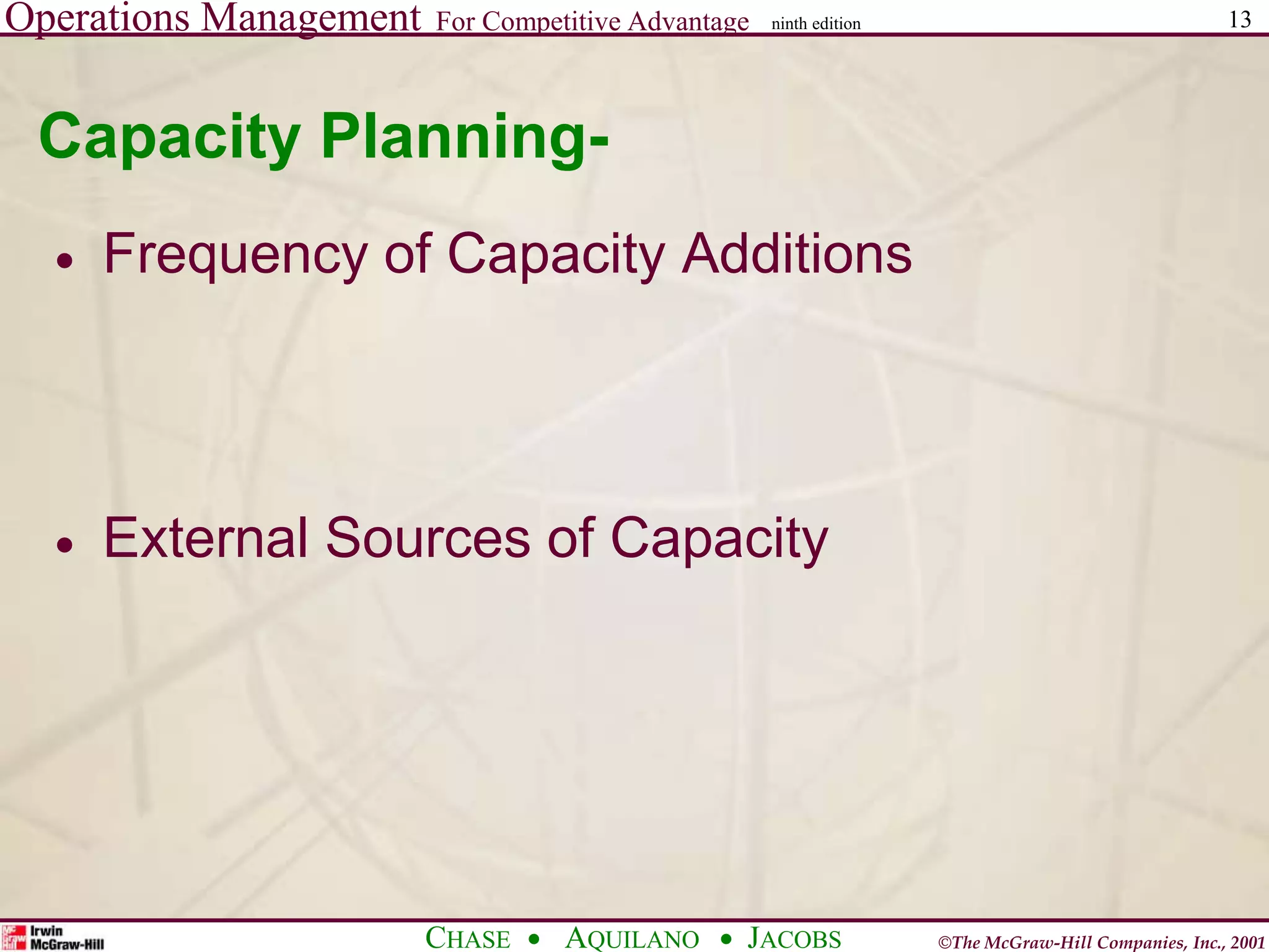 Chapter-8 Capacity Planning, Aggregate Planning and Scheduling.pptx