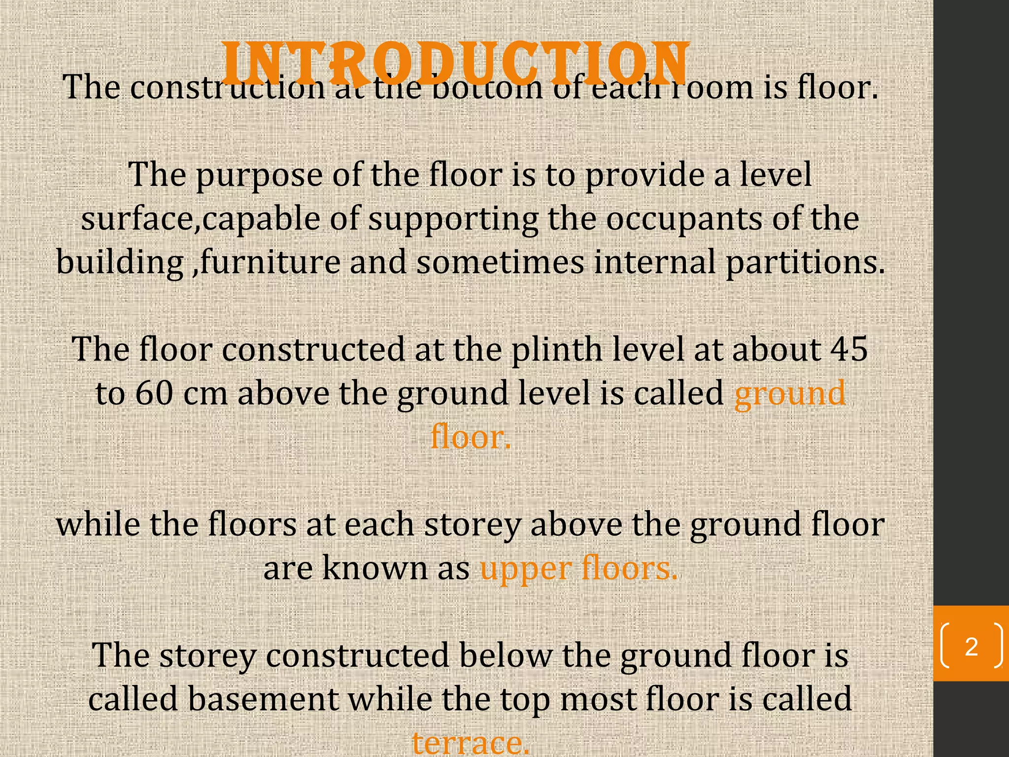 Chapter 8 floorings | PPT
