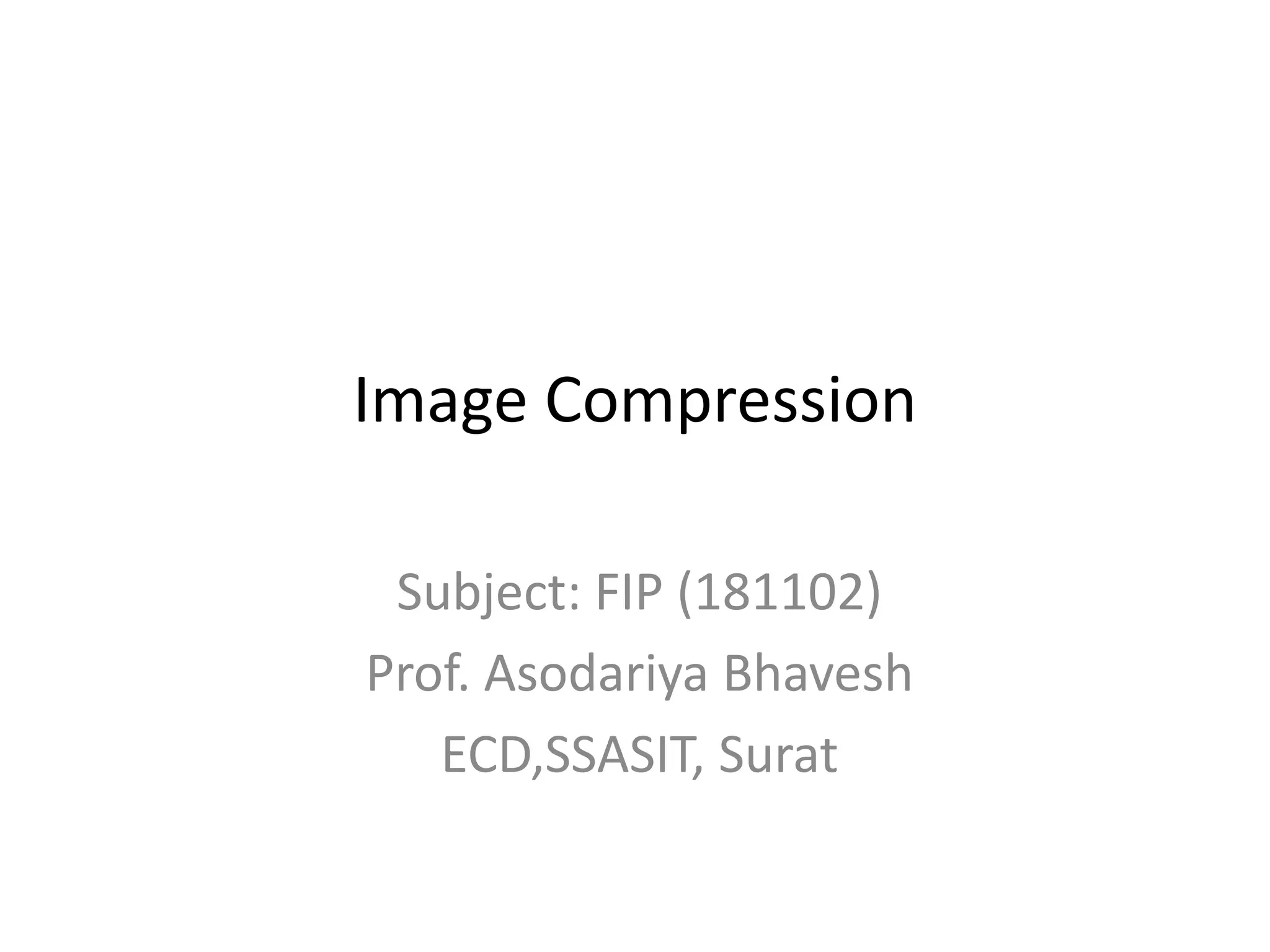 Chapter 8 image compression | PPTX