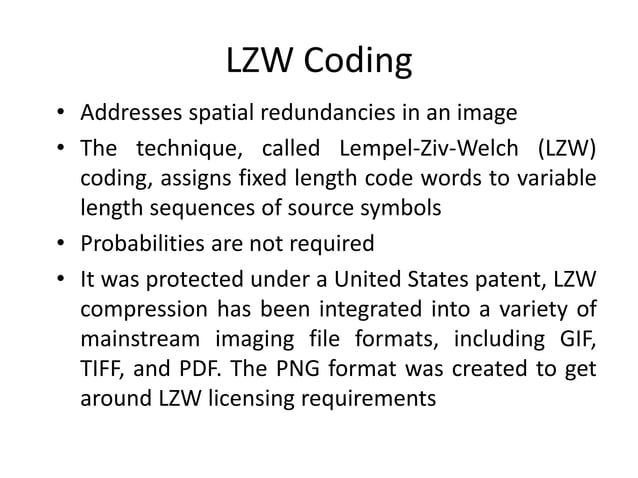 Chapter 8 Image Compression Pptx Programming Languages Computing