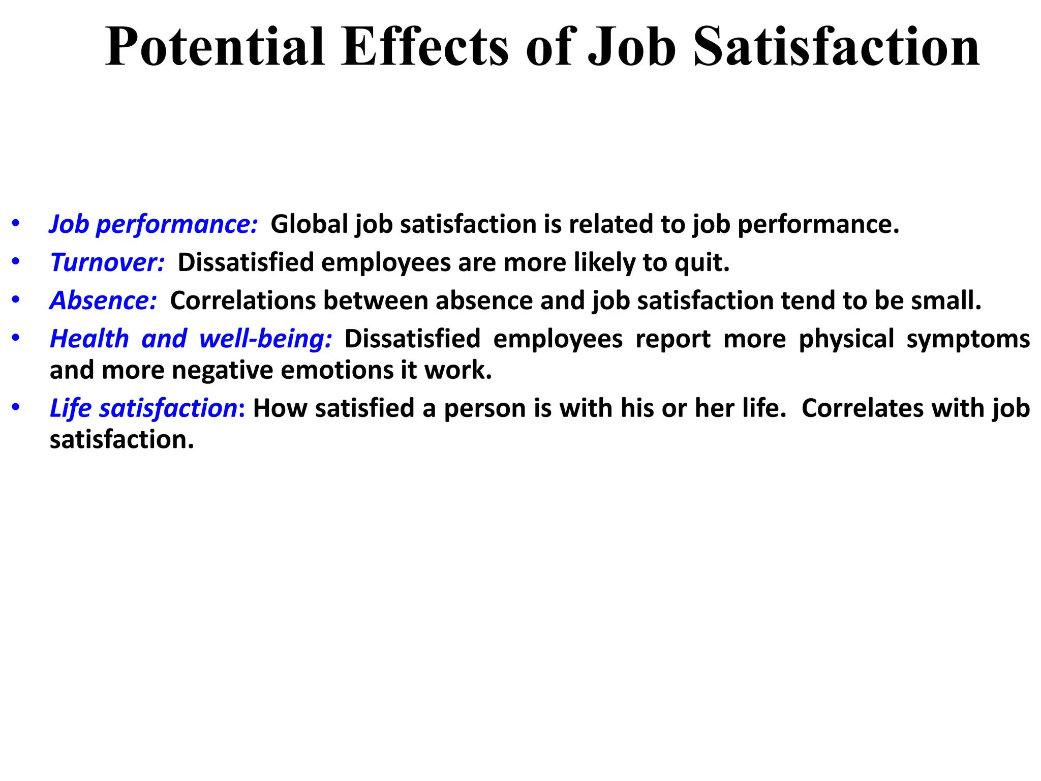 Chapter 8 Job Satisfaction And Organizational Commitment Edit Fileppt