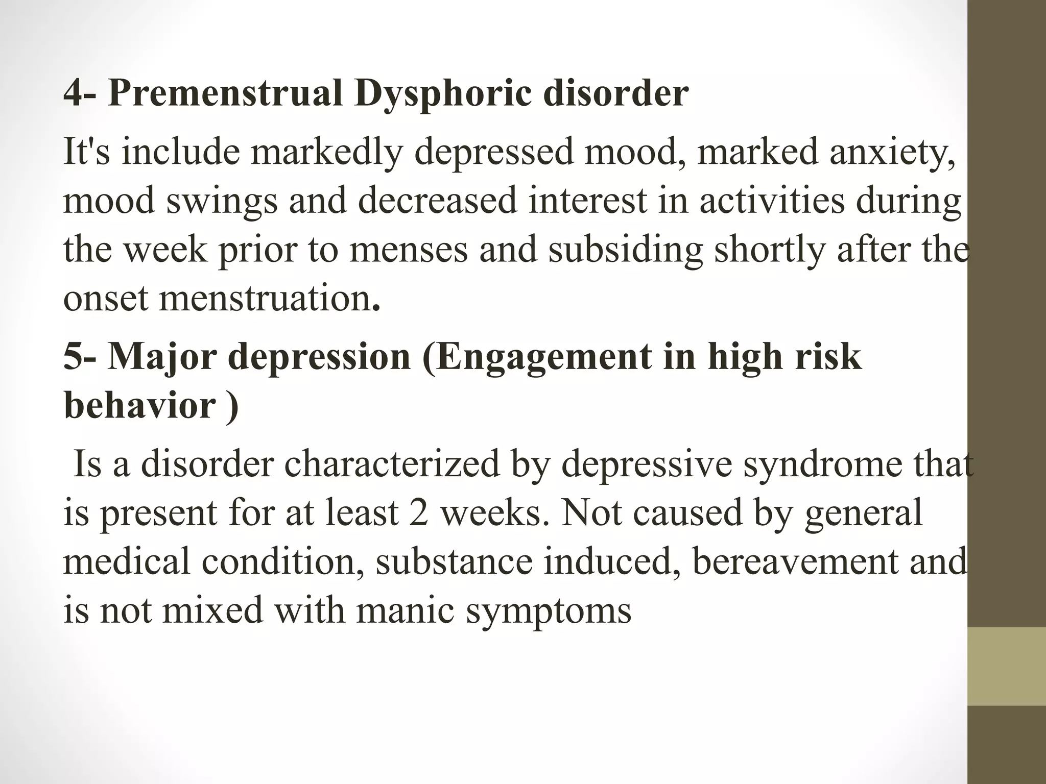 Mood disorders | PPTX