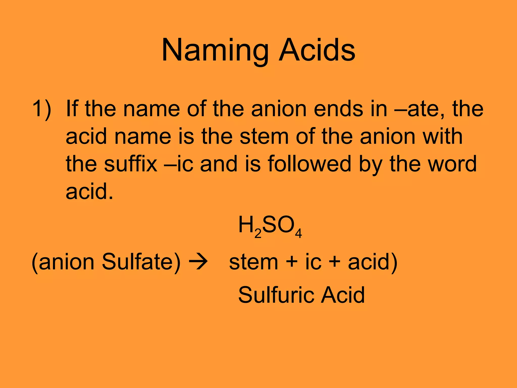 Chemical Names and Formulas | PPT