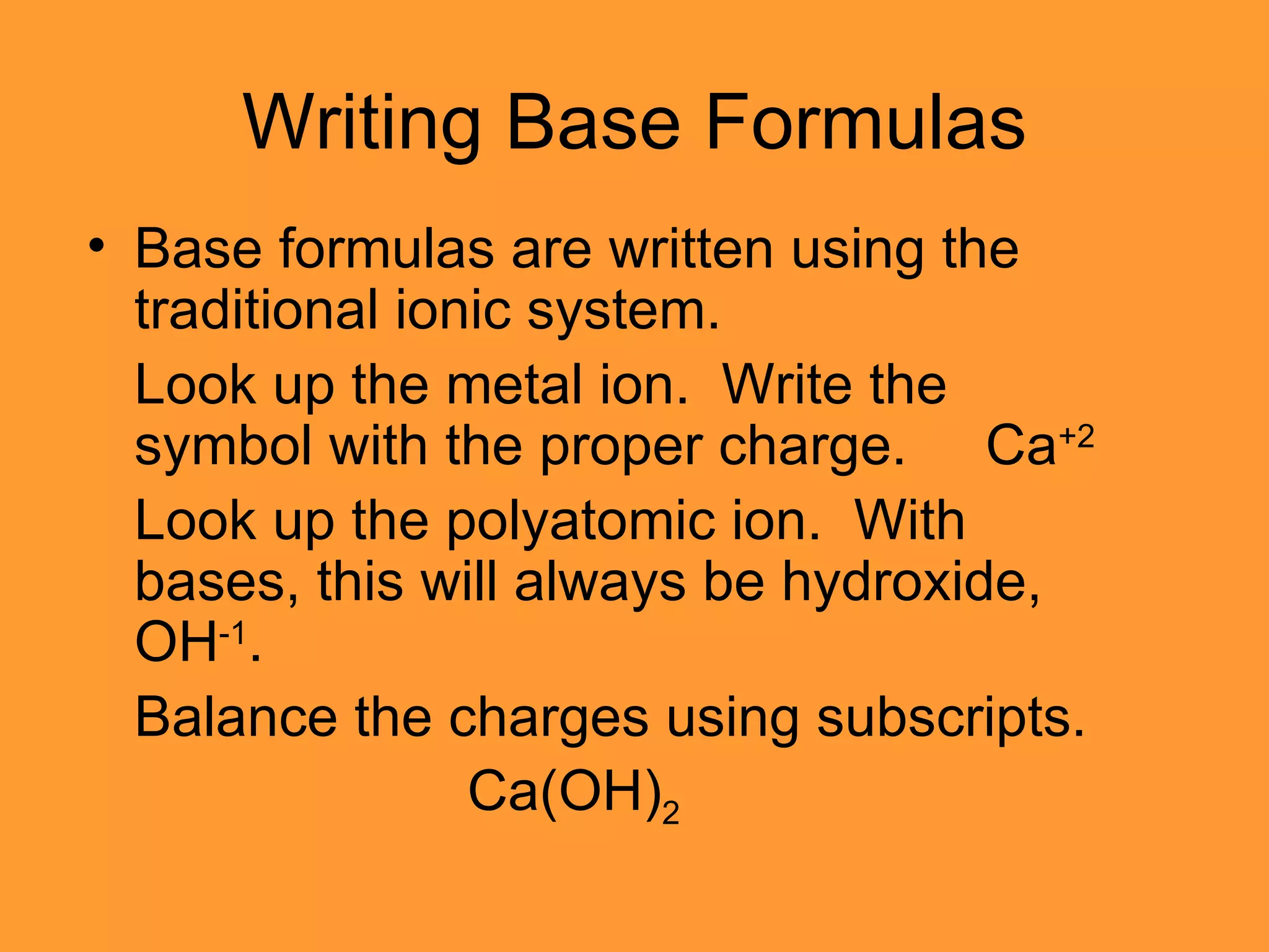 Chemical Names and Formulas | PPT