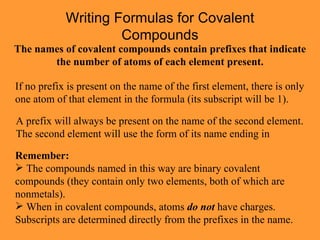 Chemical Names and Formulas | PPT