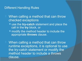 Exception Handling | PPT