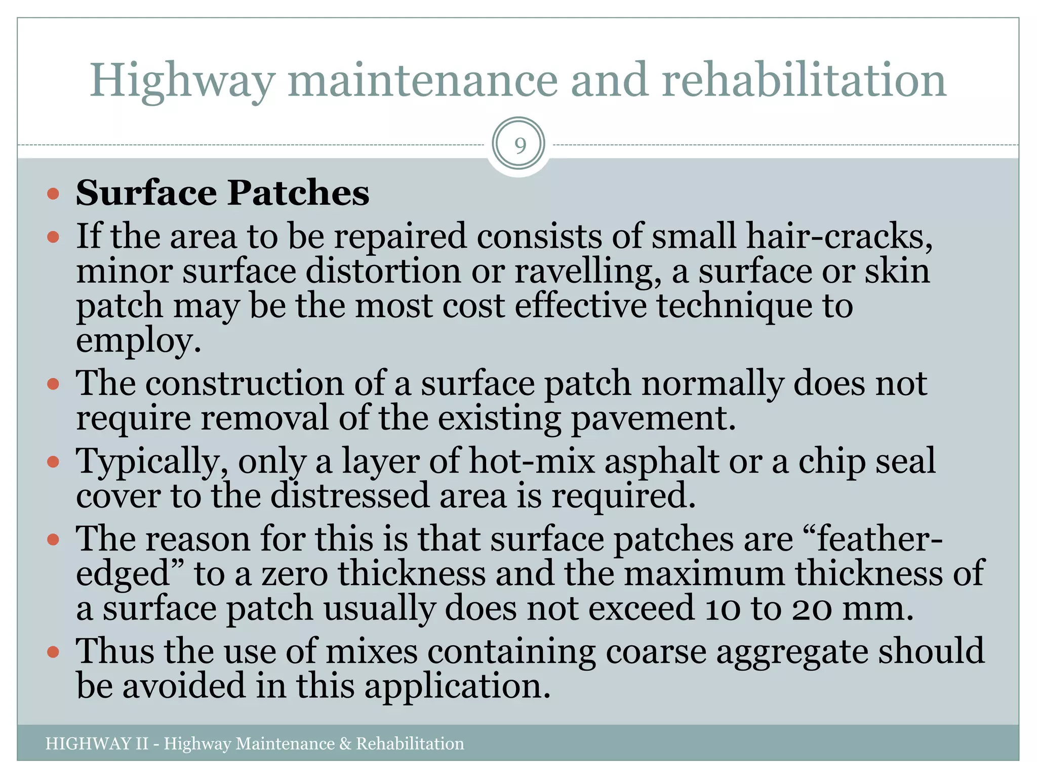 CHAPTER - 9 HIGHWAY II R = 4.pptx