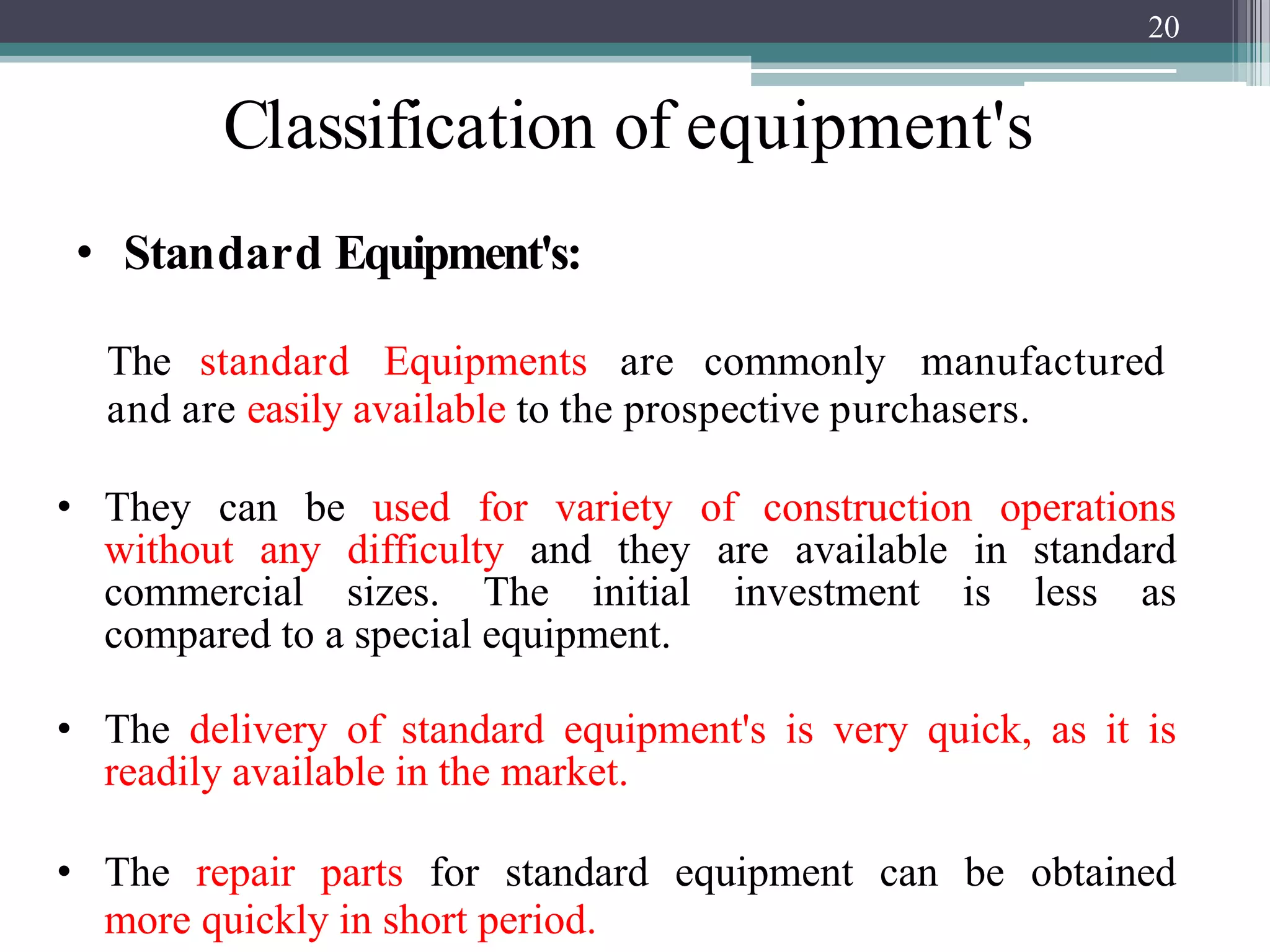 Chapter 9 introduction to construction equipments | PPT
