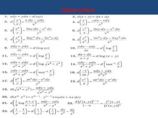 maths differnetia;l equation linear and nonlinbera types and other varieties | PPT