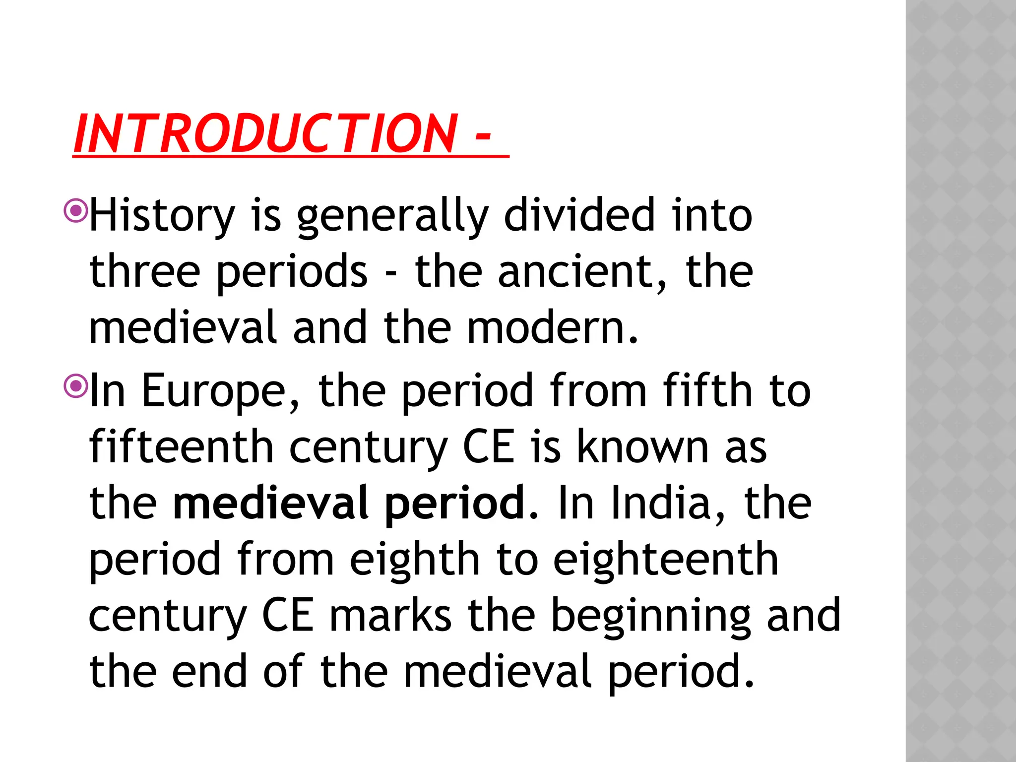 Chapter - 9 Medieval Period in the world | PPTX