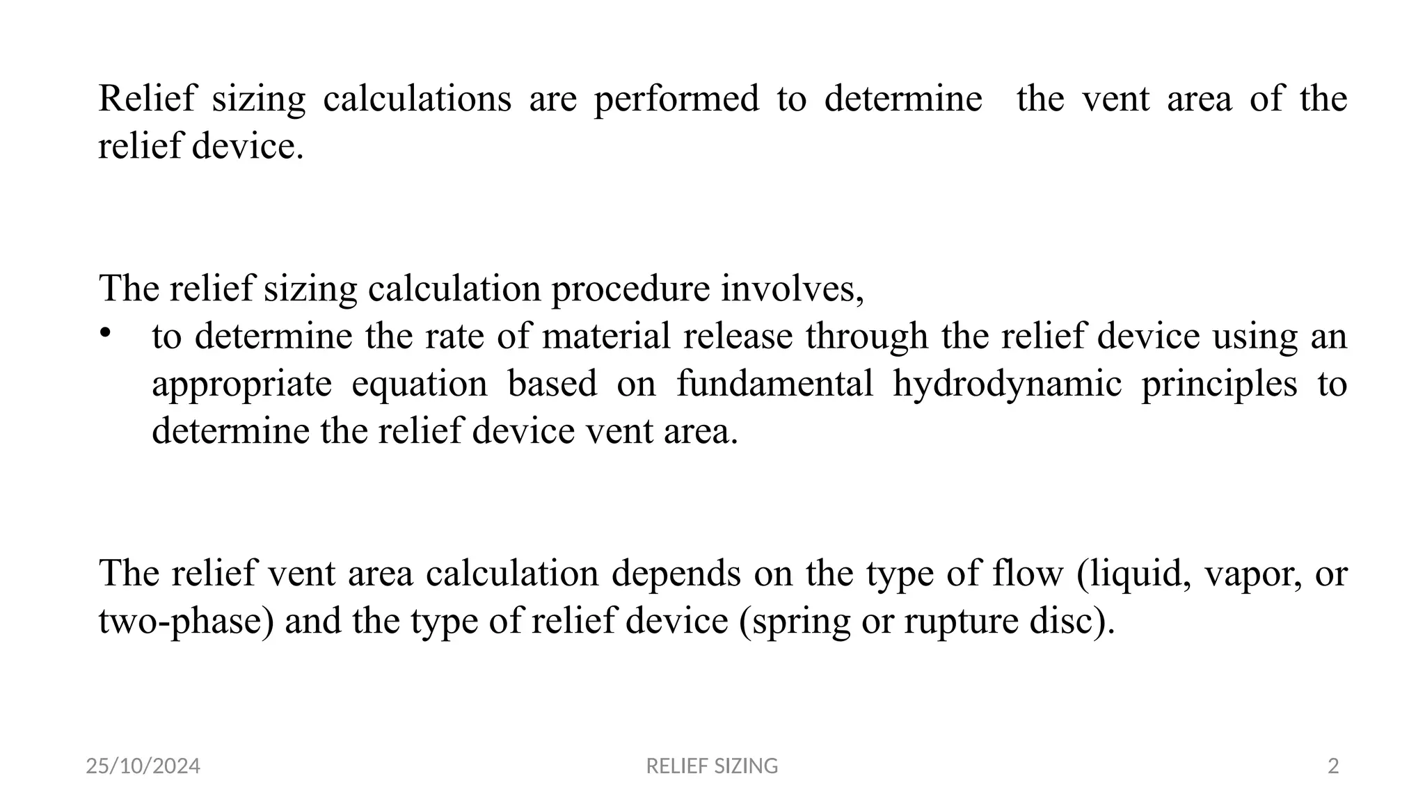 CHAPTER-9 RELIEF SIZING (Relief Vent Area Calculation).pptx