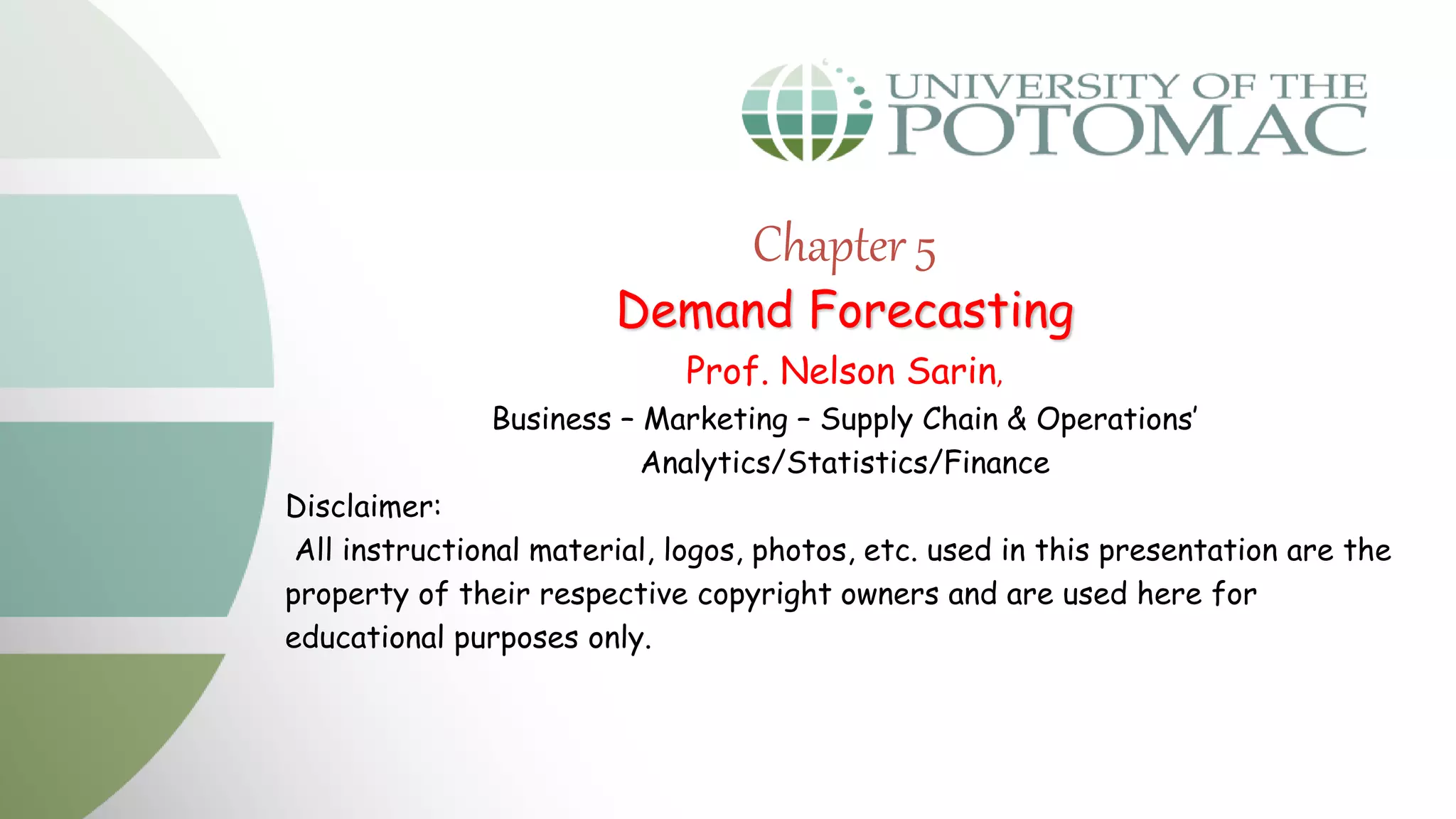 Chapter - FIVE - DEMAND FORECASTING.pptx