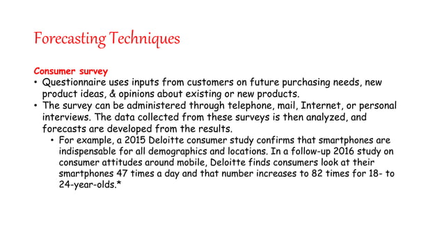 Chapter - FIVE - DEMAND FORECASTING.pptx | Stocks and Bonds | Personal Investing
