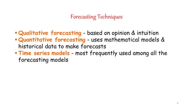 Chapter - FIVE - DEMAND FORECASTING.pptx | Stocks and Bonds | Personal Investing