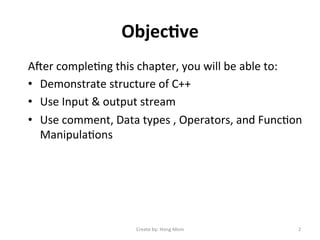 C++ Chapter I | PPT