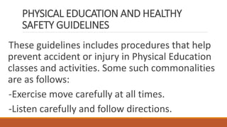 Health benefits, Physical Education and Exercisepptx | PPTX