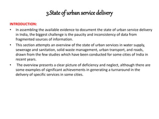state of urban service delivery in inda | PPTX