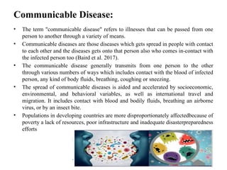 Communicable and Non Communicable Diseases | PPTX