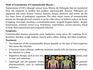 Communicable and Non Communicable Diseases | PPTX