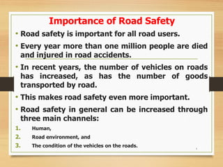Chapter -I Introduction of Road Safety by Dr.Makendran C | PPT