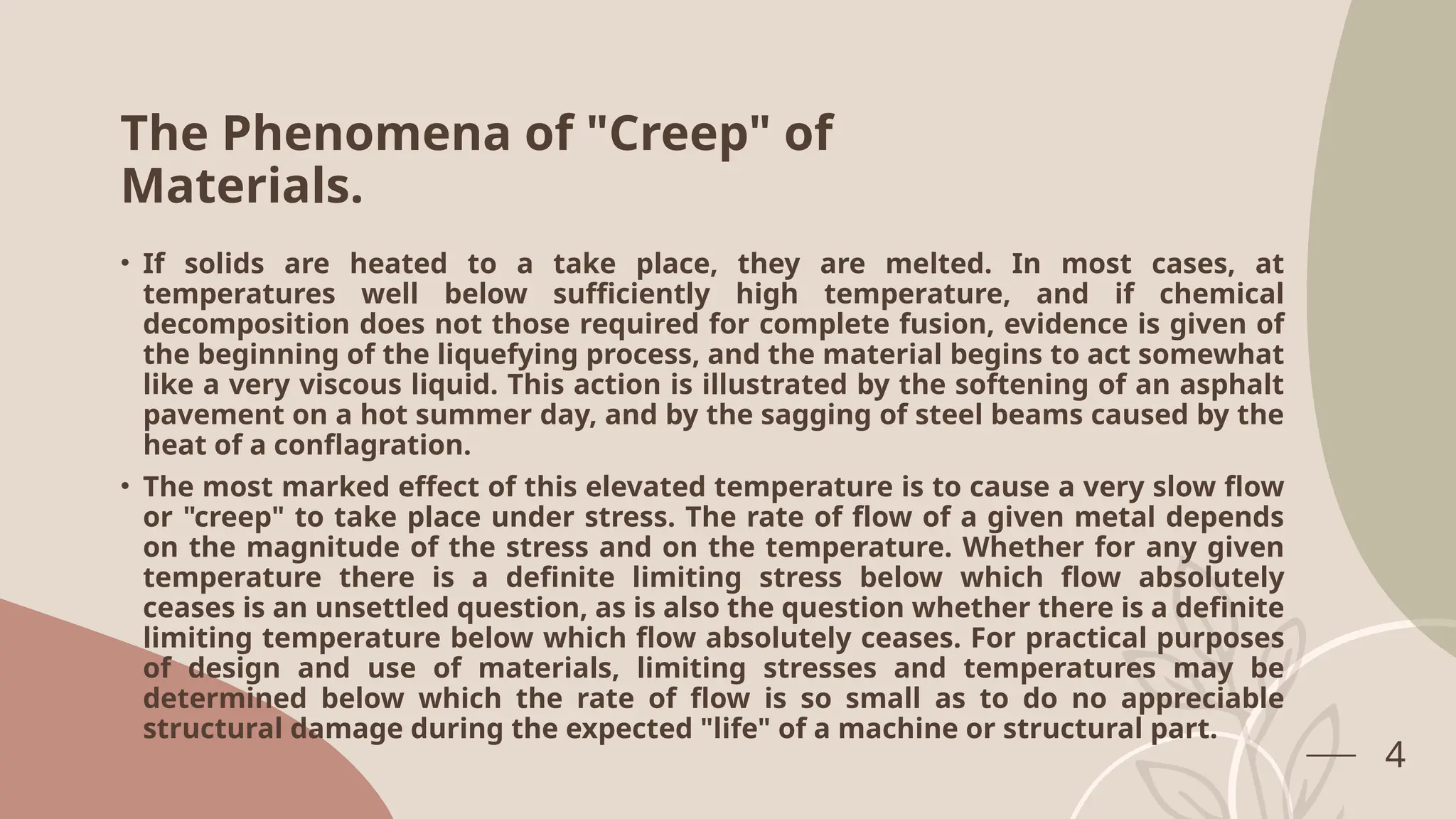 CHAPTER-IV-FAILURE OF MATERIALS BY FLOW OR CREEP | PPTX