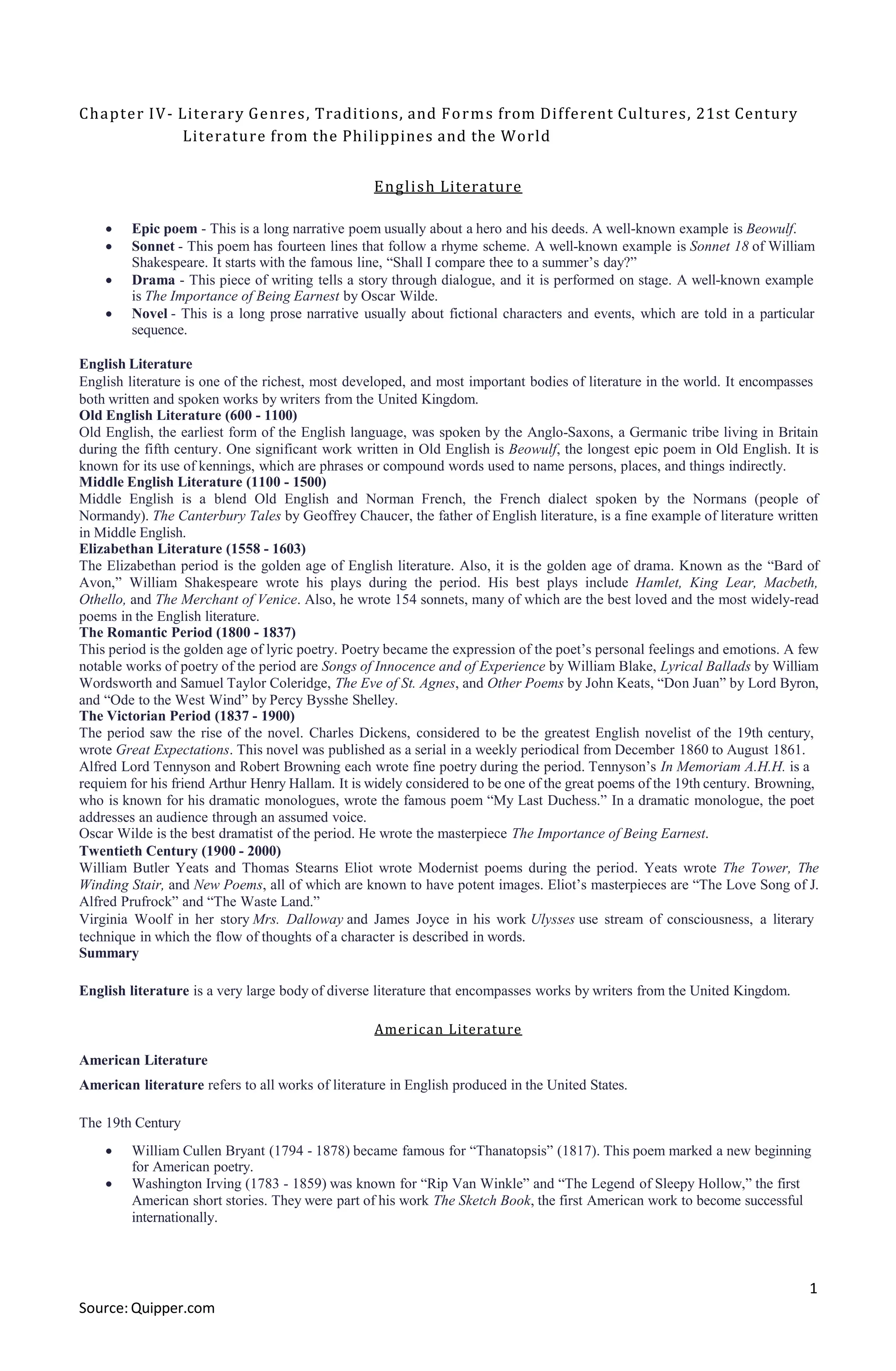 chapter-iv-literary-genres-traditions-and-forms-from-different-cultures ...