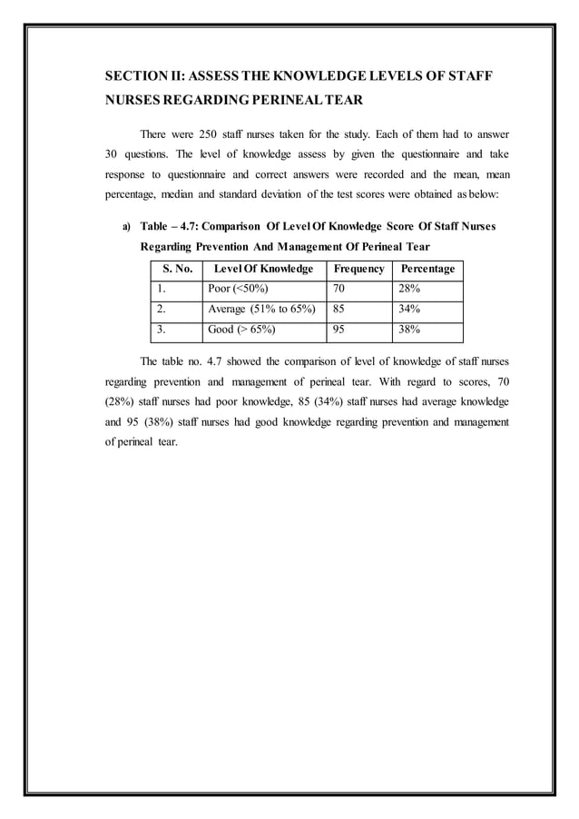 Chapter Iv Data Analysis And Interpretation Docx Science