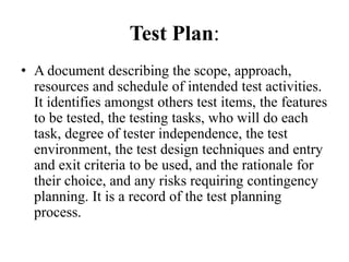 chapter-no-4-test-management fudhg ddh j | PPTX