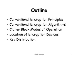 Conventional Encryption NS2 | PPT | Computing | Technology & Computing